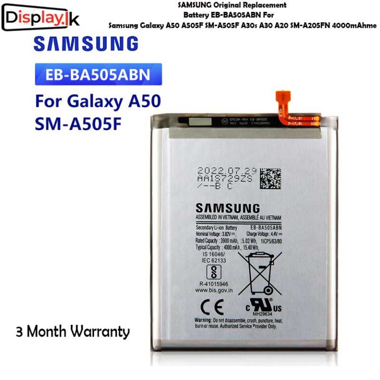 SAMSUNG A50 Original Battery – Display.LK